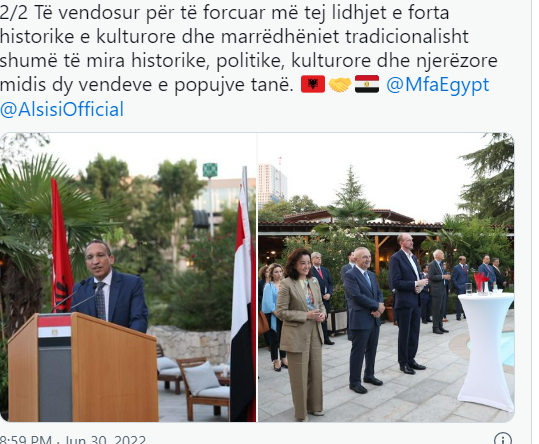 Meta prapë me ambasadoren Kim, krah për krah
