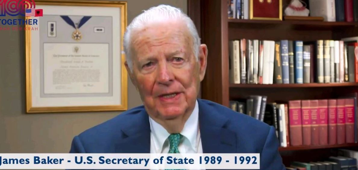 Ambasada e SHBA publikon mesazhin e James Baker: Shqipëria ka përparuar ...