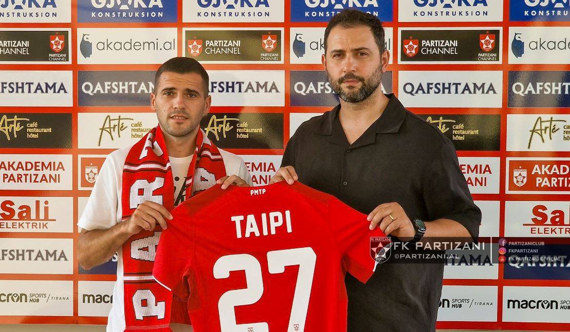 Gjelbrim Taipi prezantohet te skuadra e Partizanit