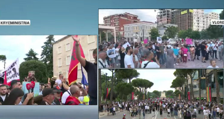 Protestë edhe në Vlorë, qytetari i kthehet Ramës: Po ne të tjerët të ...
